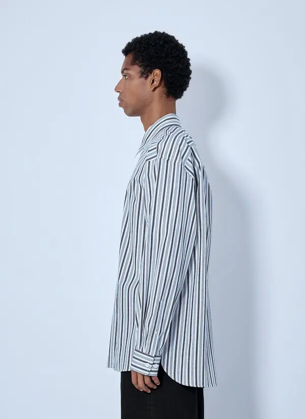 Dries Van Noten Croom Stripe Cotton Poplin Shirt