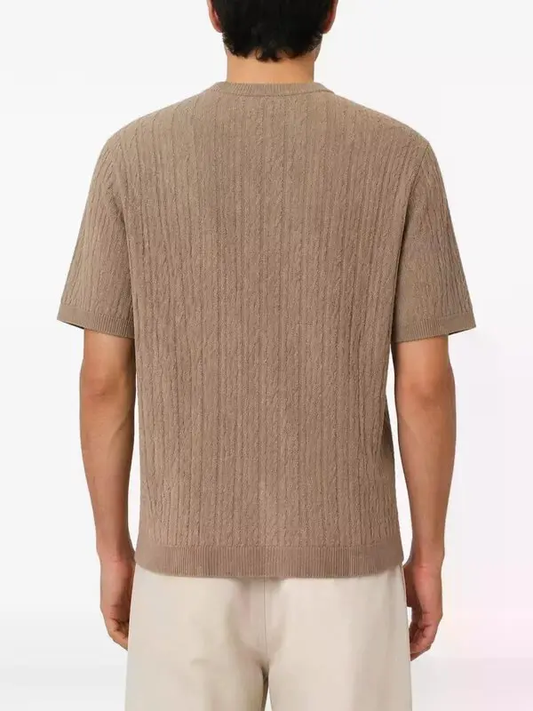 RETORI Micro-argyle-knit T-shirt