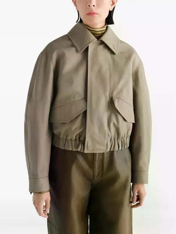 LEMAIRE Short Blouson In Heavy Cotton Twill - Neutrals
