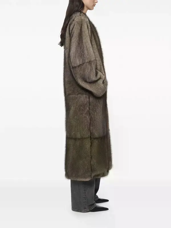 STAND STUDIO Hilma Patchwork Faux-fur Coat