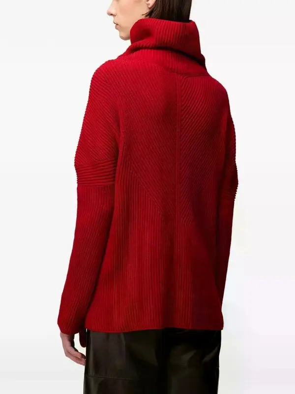 RETORI Ribbed-knit Wool Sweater - Red