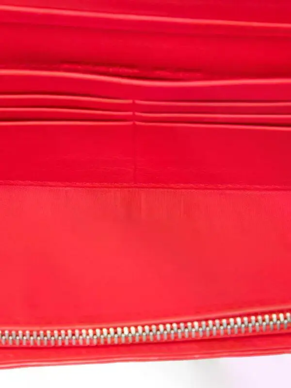 Dior 2013 Patent Cannage Embossed Lady Rendez Vous Short Chain Wallet Handbag