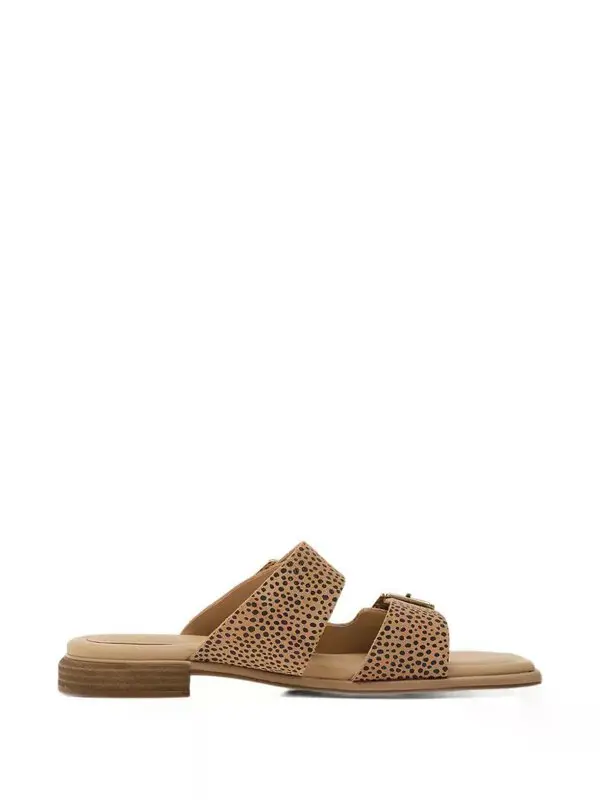 Clarks Ariany Bay Buckle-fastening Leopard-print Sandals - Neutrals