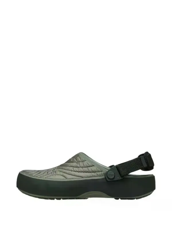 CROCS Classic Elevated Quilted Clogs - Green