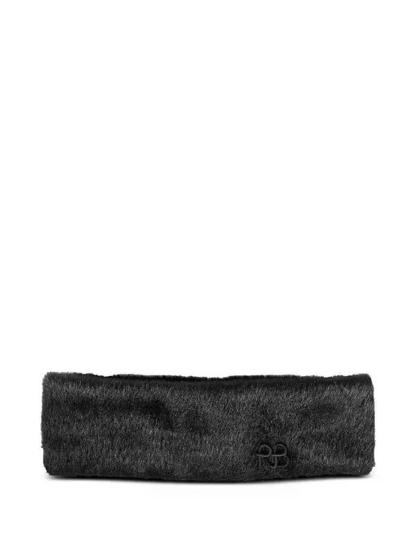 Ruslan Baginskiy Fuzzy Faux-fur Headband - Black
