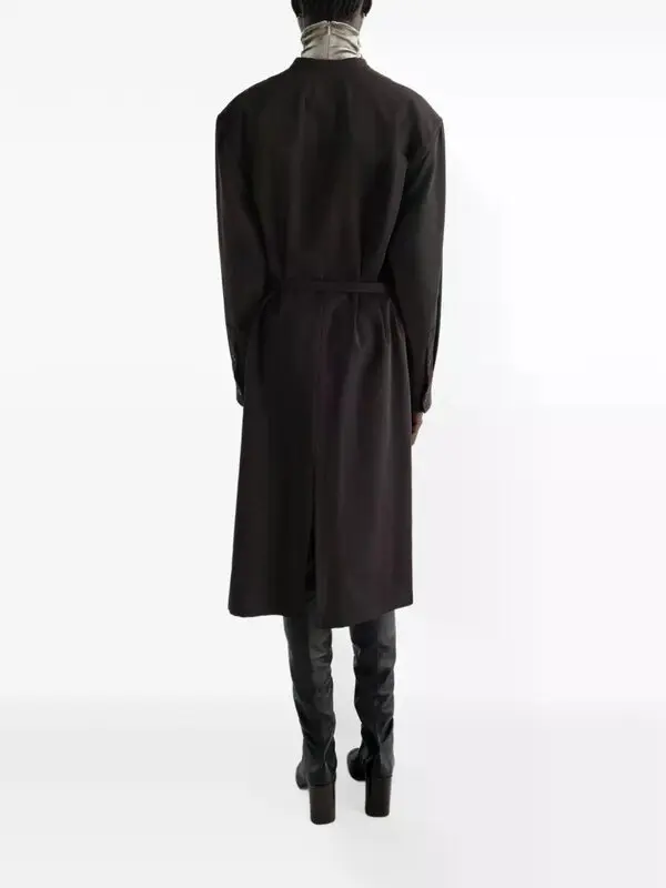 LEMAIRE Belted Dress In Wool Gabardine