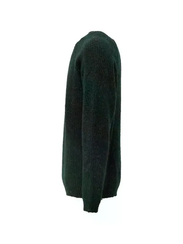 AMARANTO Flecked Ribbed-knit Sweater