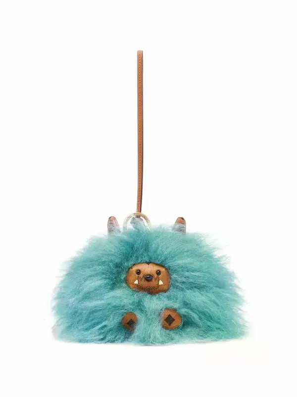 Mcm Aren Mars Dog Bag Charm - Blue