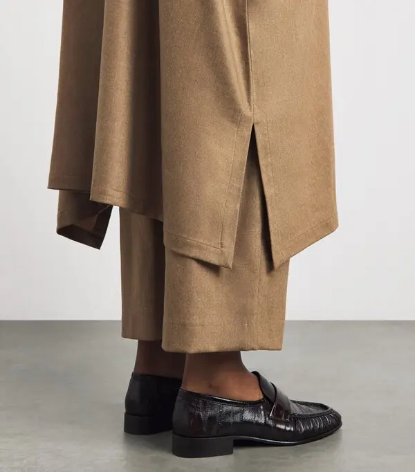 Eskandar Wool-blend Midi Shirt Dress