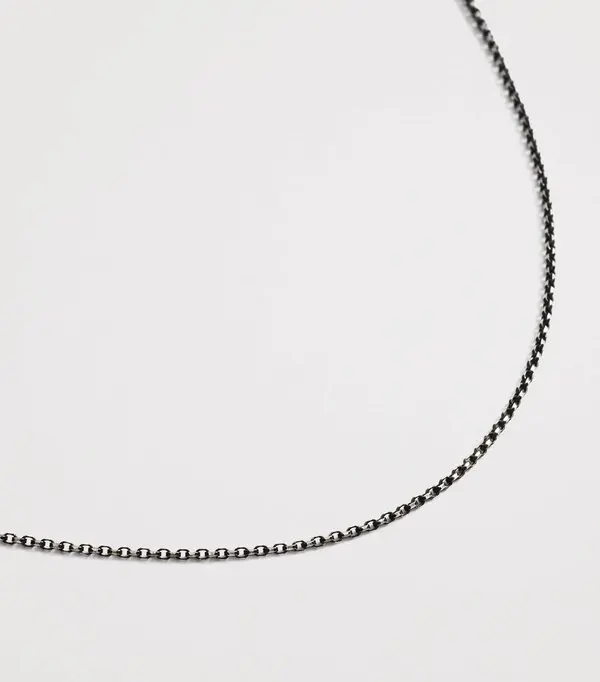 Monica Vinader Sterling Diamond-cut Rolo Chain