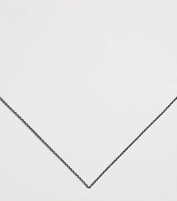 Monica Vinader Sterling Diamond-cut Rolo Chain