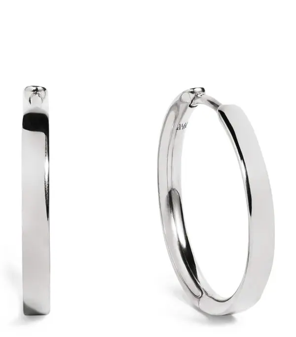 Monica Vinader Small Sterling Hoop Earrings