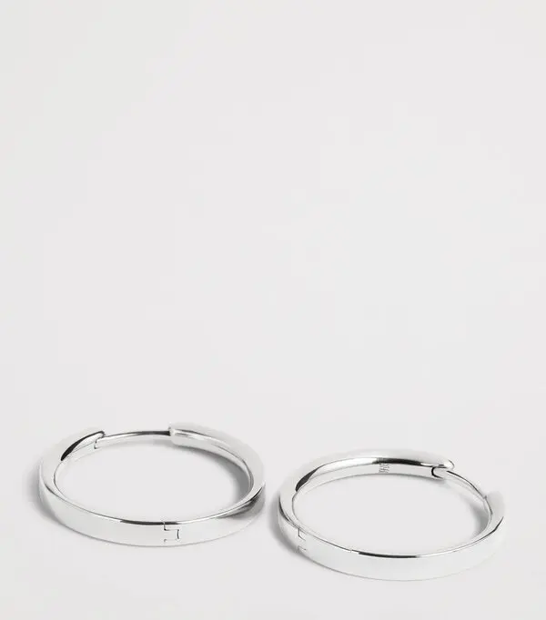 Monica Vinader Small Sterling Hoop Earrings