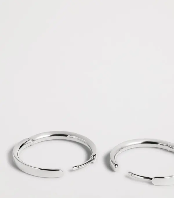Monica Vinader Small Sterling Hoop Earrings