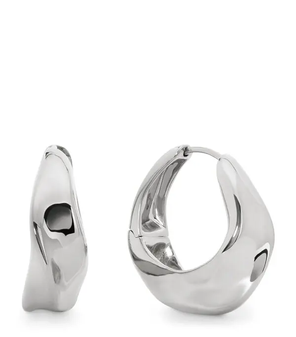 Monica Vinader Medium Sterling Nomade Hoop Earrings