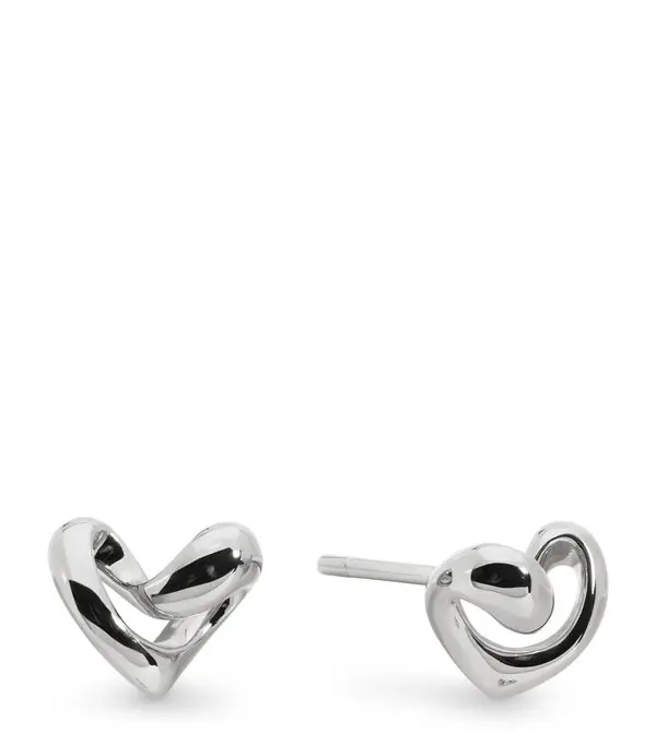 Monica Vinader Sterling Infinity Hearts Studs