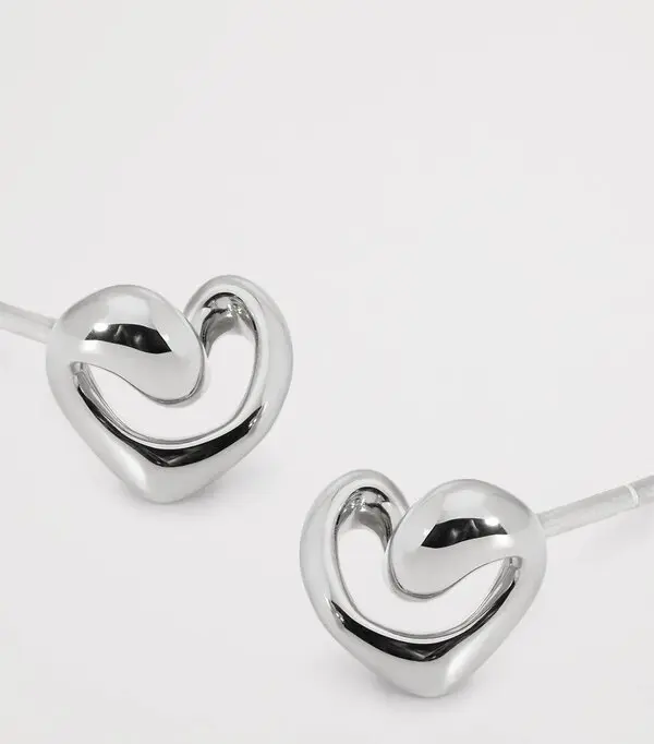 Monica Vinader Sterling Infinity Hearts Studs