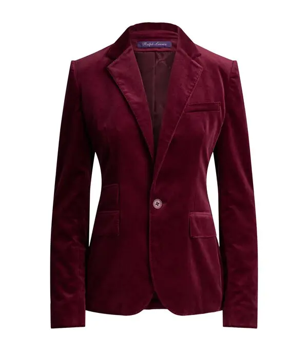 Ralph Lauren Stretch-velvet Parker Blazer