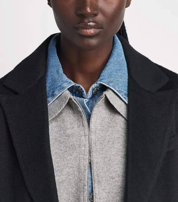 Sandro Wool Longline Coat
