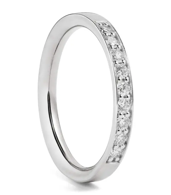 Monica Vinader Sterling And Diamond Essential Ring