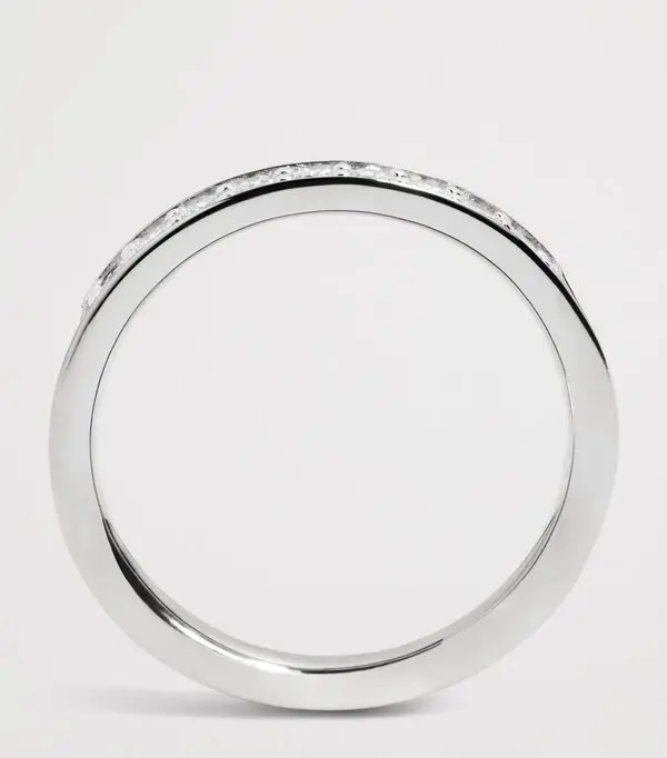 Monica Vinader Sterling And Diamond Essential Ring