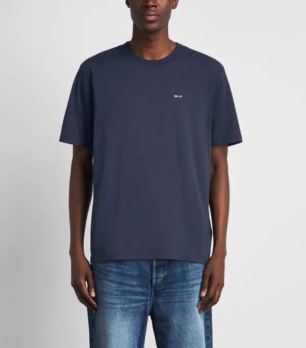 NN.07 Pima Cotton Adam T-shirt - Navy