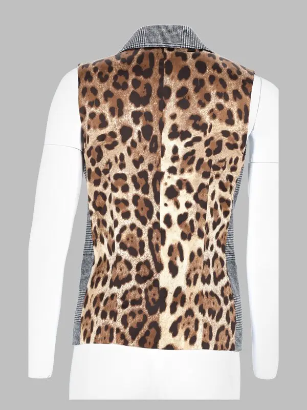 Dolce & Gabbana Gilet In Flanella Principe Di Galles