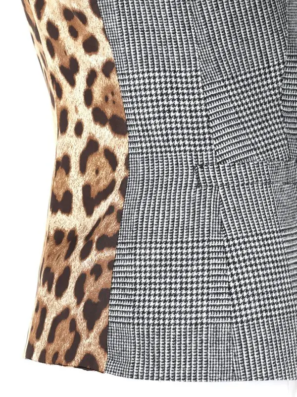 Dolce & Gabbana Gilet In Flanella Principe Di Galles