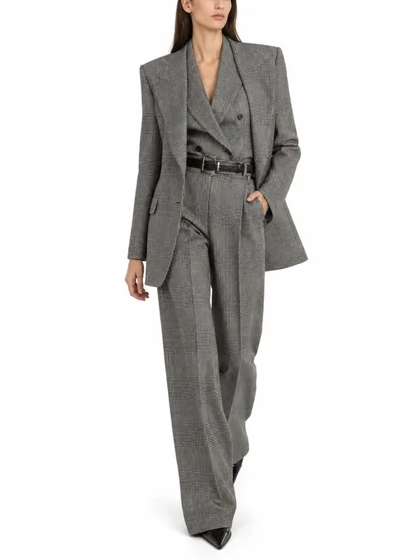 Dolce & Gabbana Gilet In Flanella Principe Di Galles