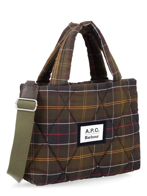 BARBOUR X A.P.C. Barbour X A. P.c. Borsa Con Motivo Tartan