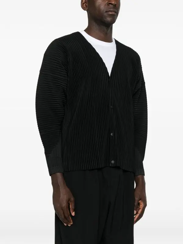 Issey Miyake Pleated V-necked Top Homme Plisse' Issey Mi