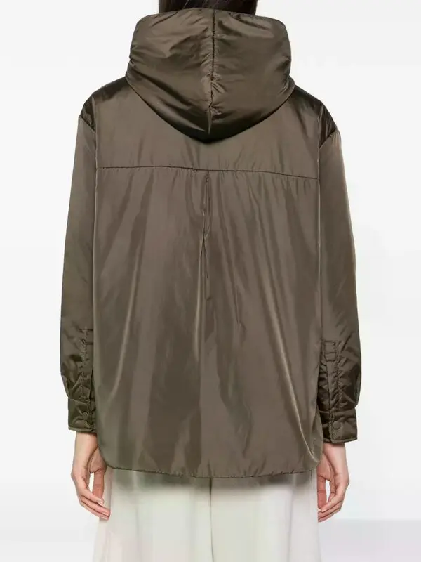 Aspesi Beth Hooded Press-stud Jacket