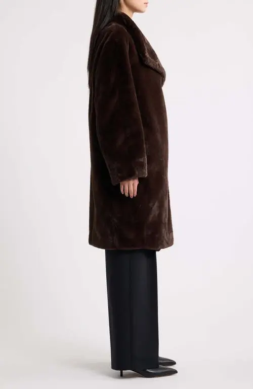 BOSS Citeddy Faux Fur Coat - Mole