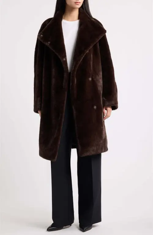 BOSS Citeddy Faux Fur Coat - Mole