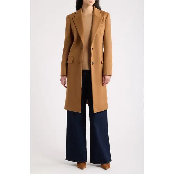 BOSS Classic Recycled Wool Coat - Rubber