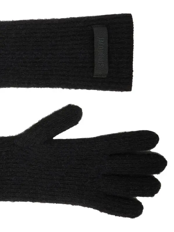 Jacquemus Les Gants Gros Grain - Black