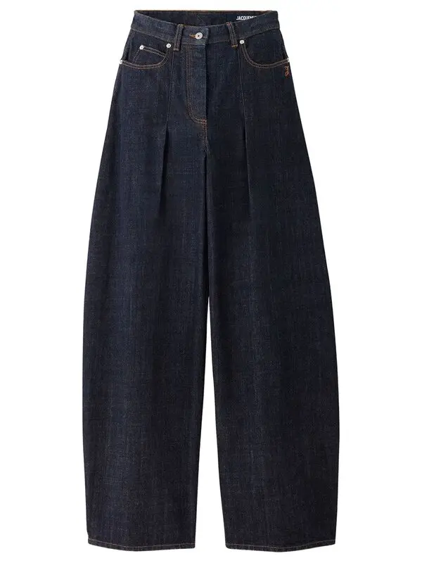 Jacquemus Le De-nîmes Ovalo A Vita Alta - Blue