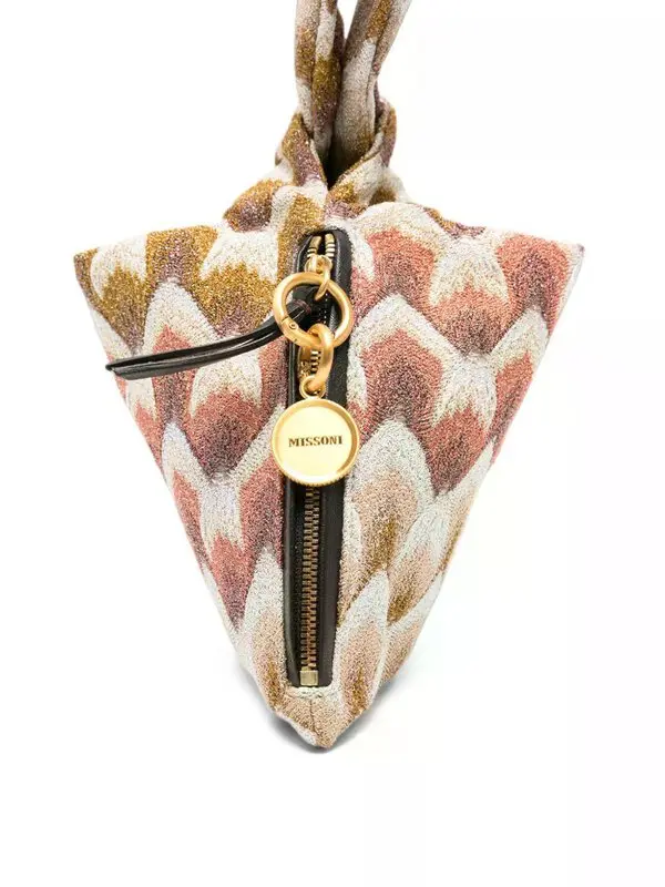 Missoni Zigzag-knit Knotted Mini Bag