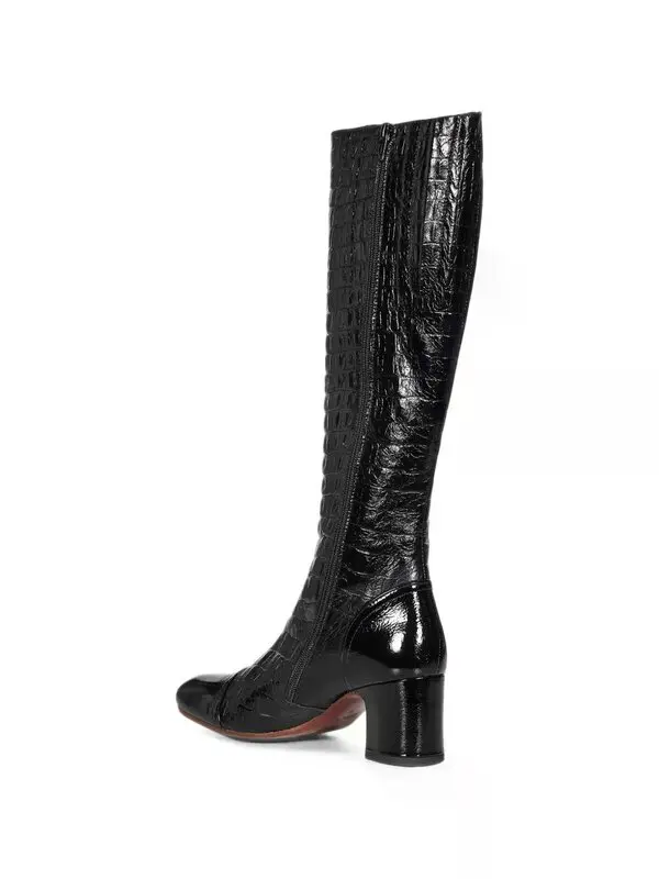 Chie Mihara Nishawa Croc-effect Leather Boots