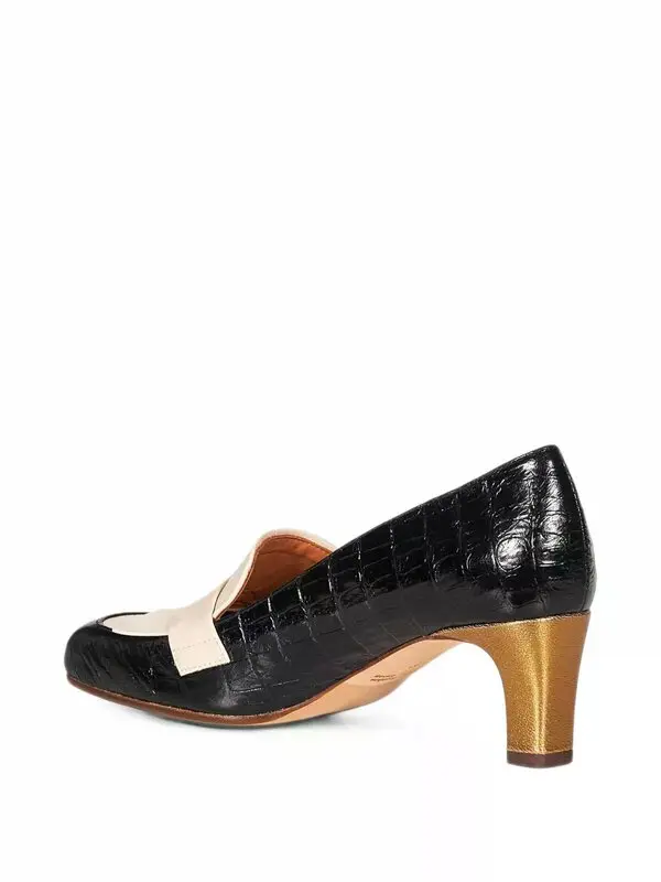 Chie Mihara Shimone Croc-effect Fringed Pumps