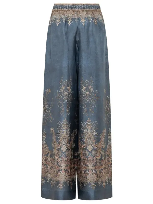 Zimmermann Pantaloni Valiant In Seta Paisley
