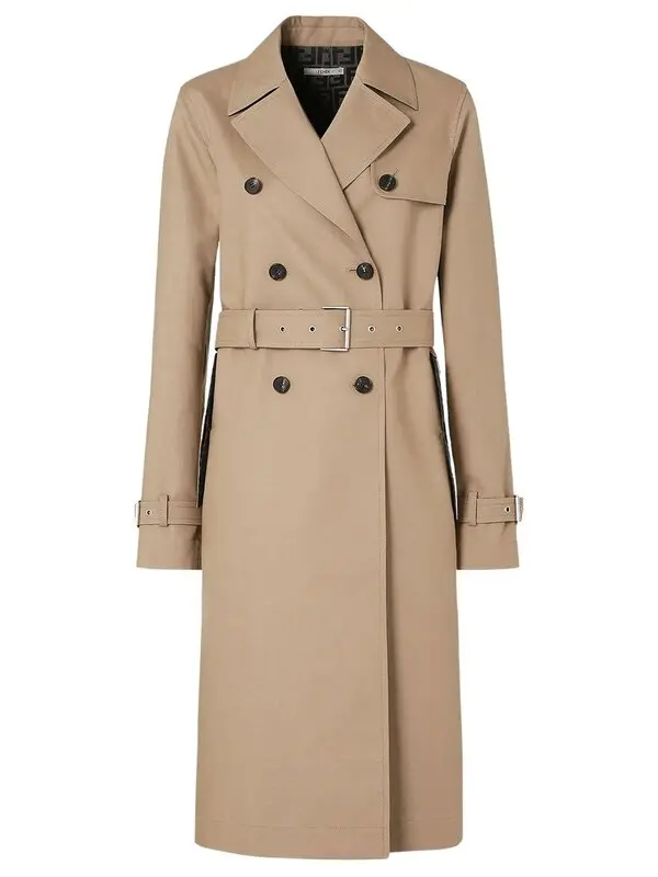 Fendi Trench In Tessuto Mackintosh - Multicolor