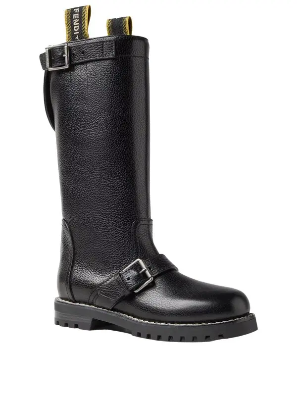 Fendi Stivali Commando In Pelle