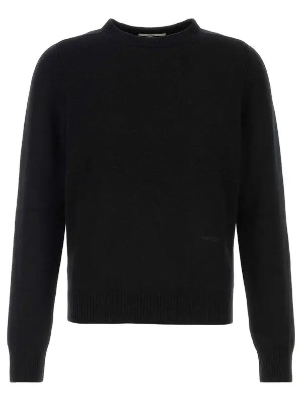 Fendi Maglia In Cashmere - Black