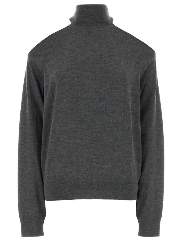 Fendi Dolcevita In Cashmere Con Dettagli Cut-out - Gray