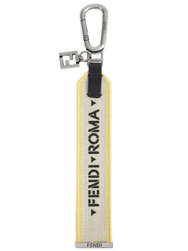 Fendi Portachiavi 1925 In Tessuto - Multicolor