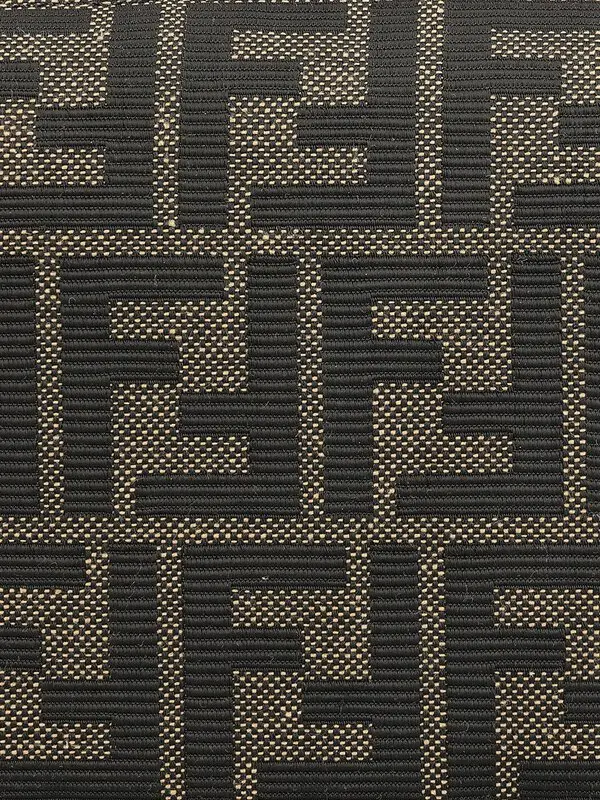 Fendi Borsa Zip Top Small In Tessuto Jacquard Ff Zucca