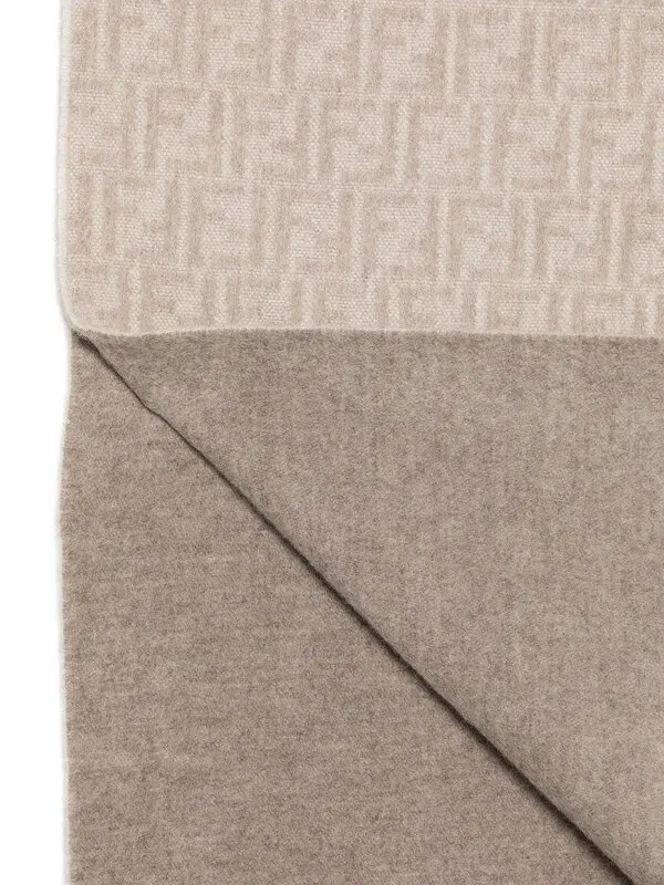 Fendi Sciarpa Ff In Lana E Cashmere