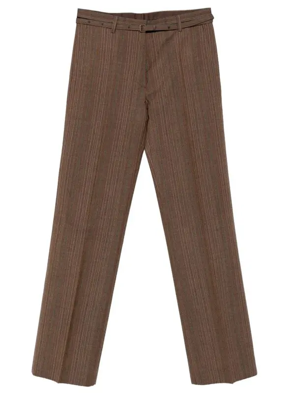 Dries Van Noten Slim Fitted Slightly Flaired Trousers - Brown