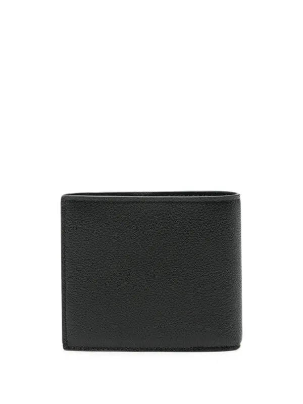 Fendi Portafoglio Ff Bi-fold In Pelle Granata